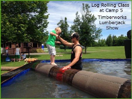 log-rolling - Lumberjack Steam Train